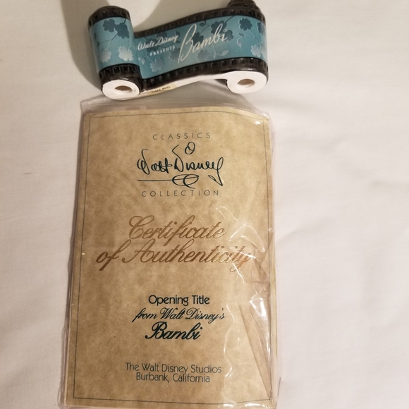 Disney | Art | Opening Title Bambi Walt Disney Collectable | Poshmark